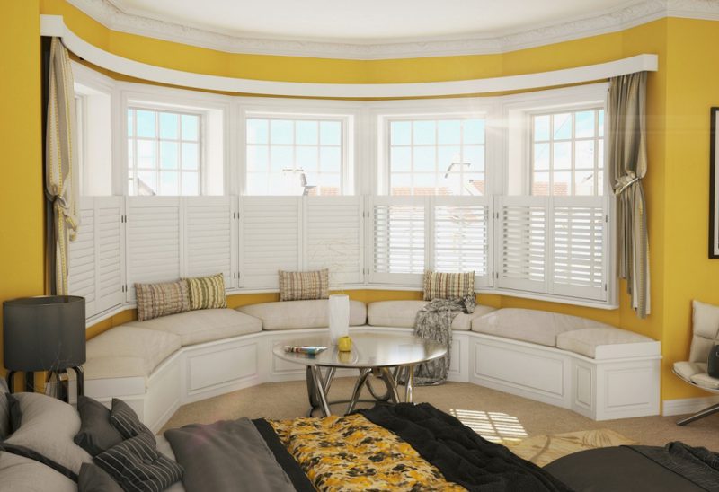 Cafe & Half Window Shutters with Free Fitting | Leamington Blinds