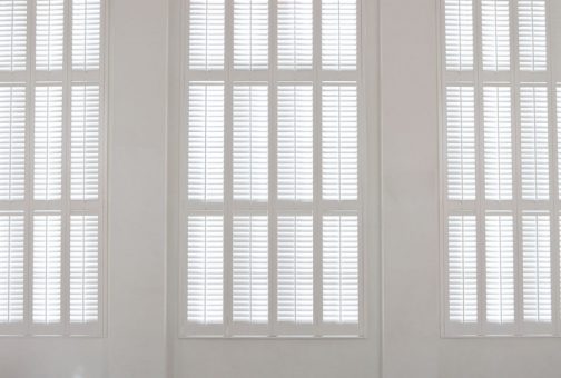 Cafe & Half Window Shutters with Free Fitting | Leamington Blinds